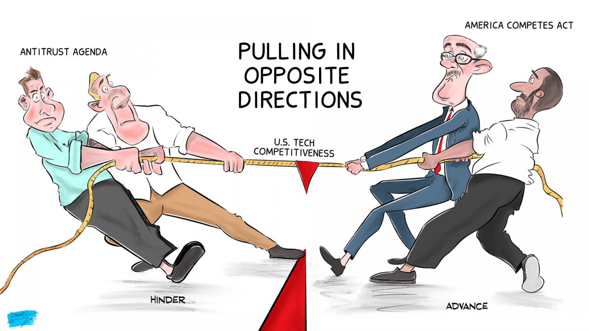 Op-Art: Anti-Tech Antitrust vs. Competitiveness Legislation | ITIF